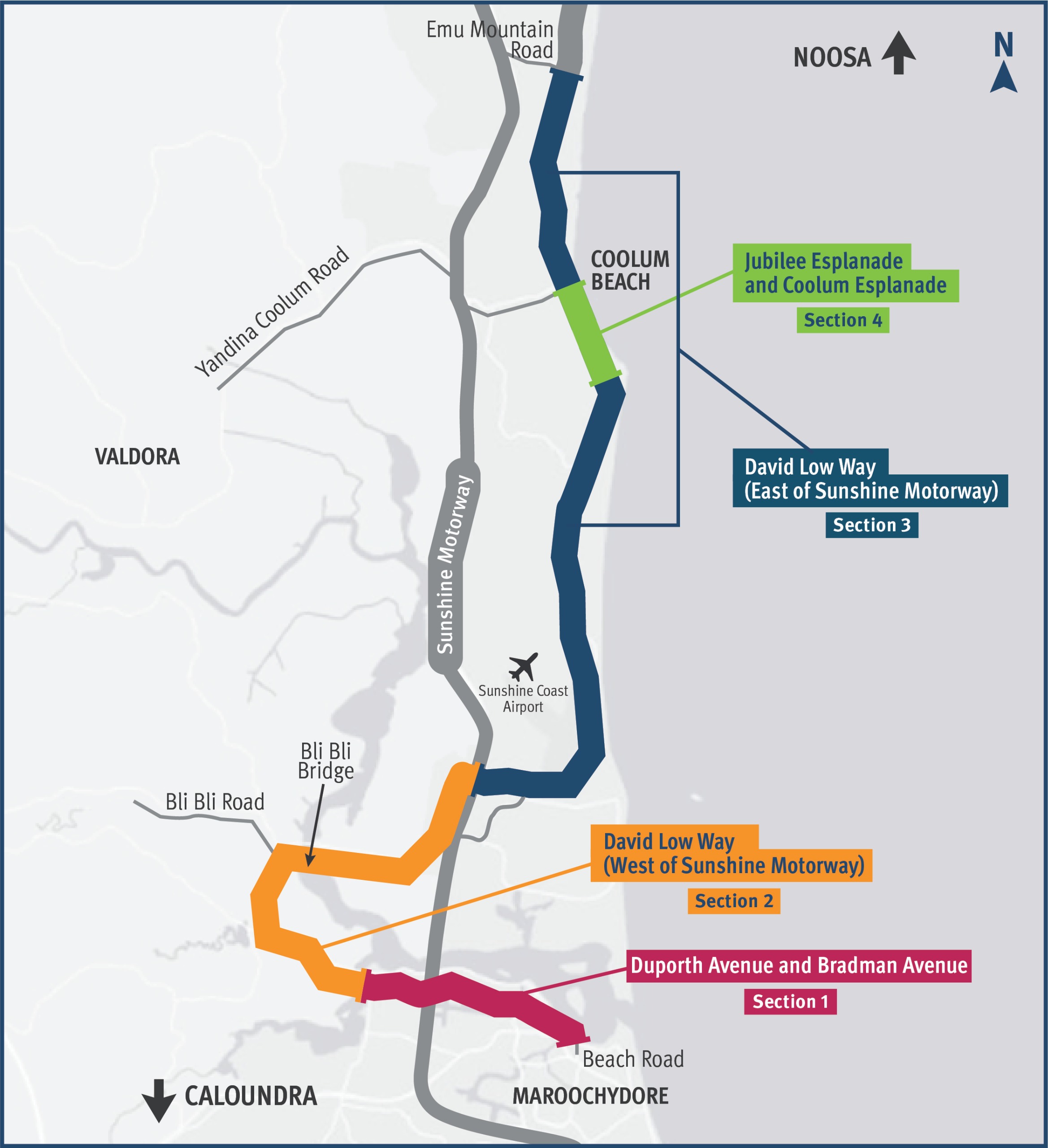 Maroochydore Noosa Road Route Strategy And Link Plan TMR Projects