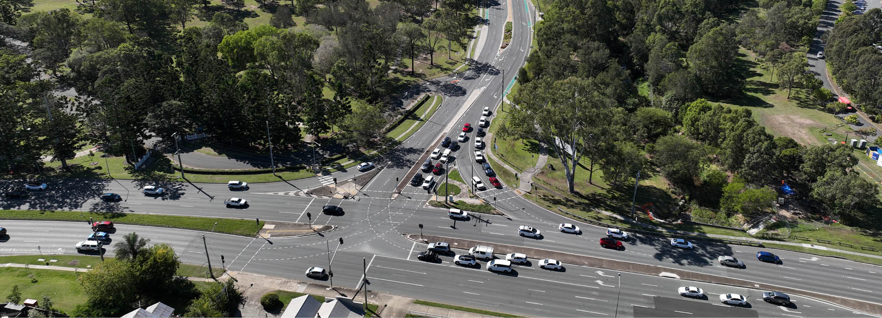 Gympie and Murphy Road intersection, including Downfall Creek Bridge ...