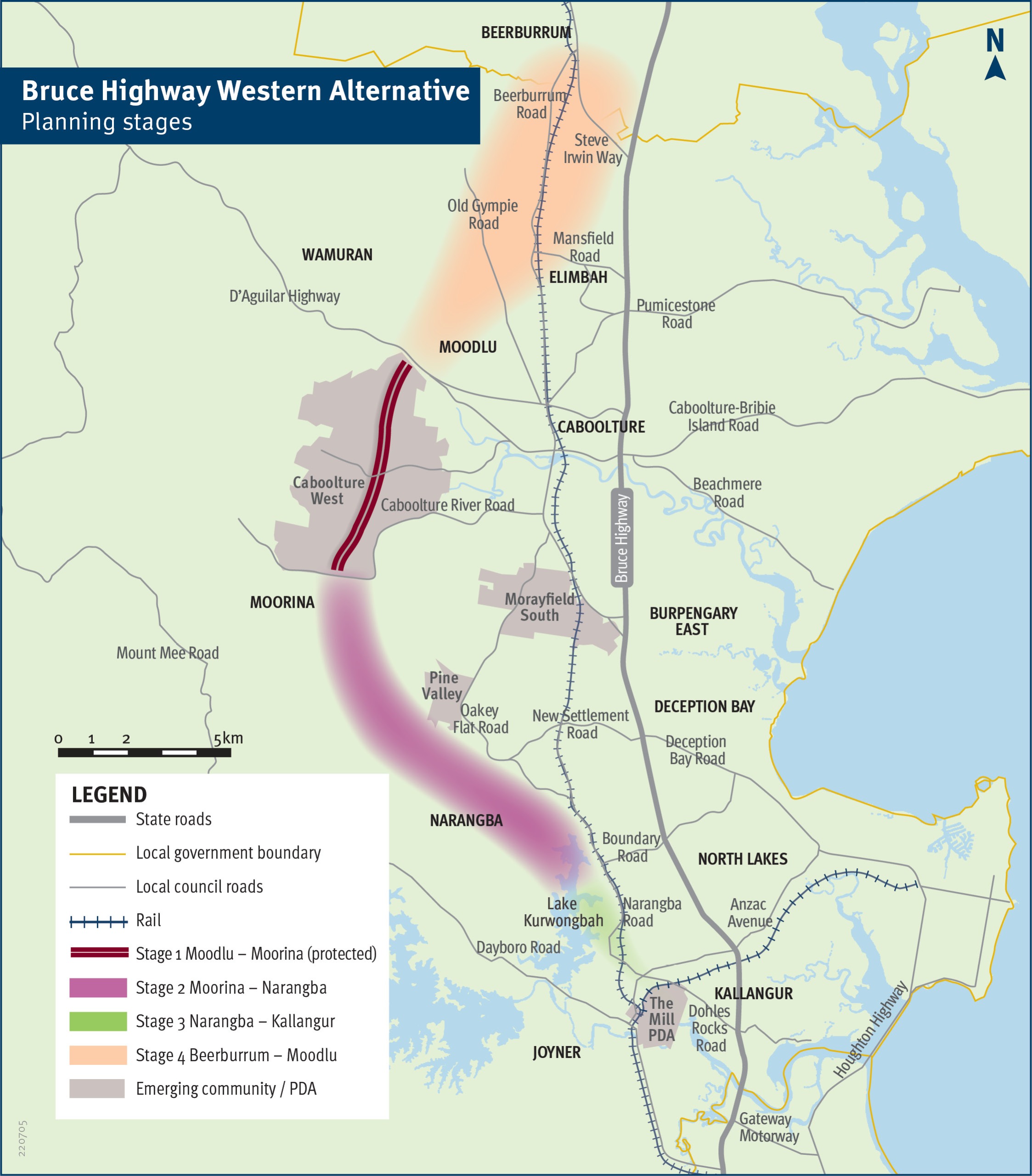North Brisbane Bruce Highway Western Alternative – planning stages ...
